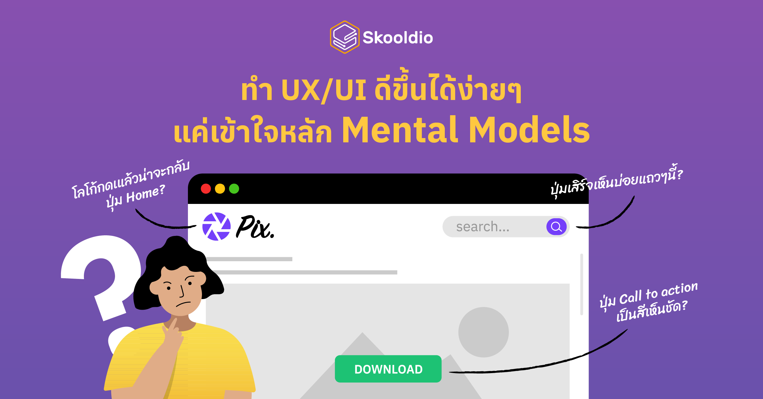 ออกแบบ UX/UI ให้ดีขึ้นง่ายๆ ด้วยหลักการ Mental Model | Skooldio Blog